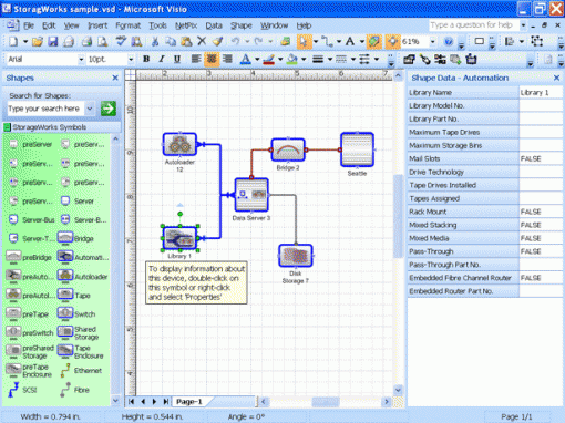 Visimation developed A Set Of Visio Shapes For Hewlett-Packard
